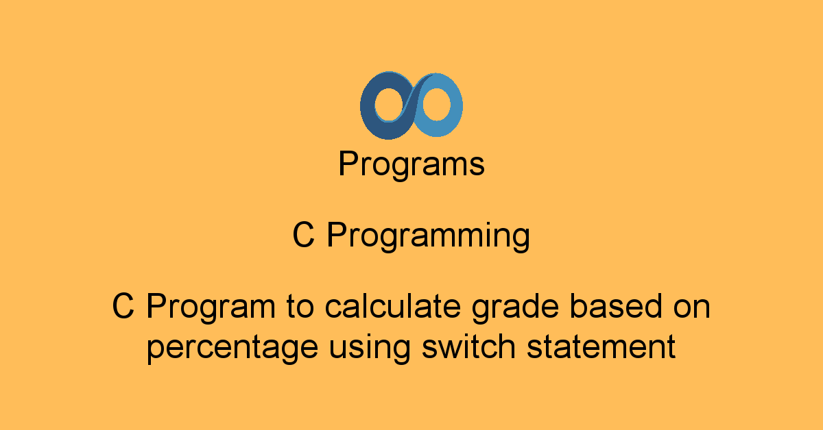 Oodlescoop C Programming Programs C Program To Calculate Grade Based