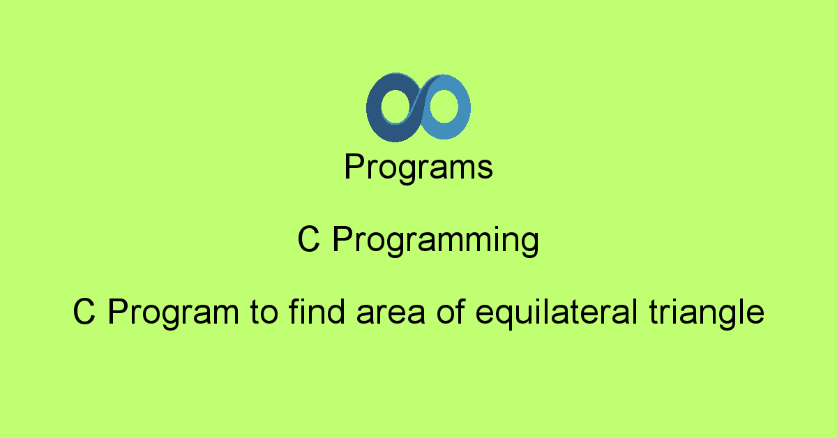 Oodlescoop C Programming Programs C Program To Find Area Of