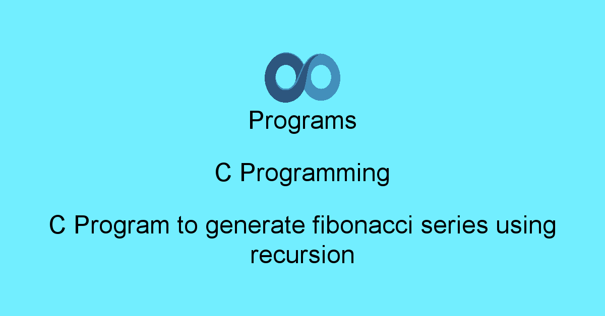 Oodlescoop C Programming Programs C Program To Generate Fibonacci
